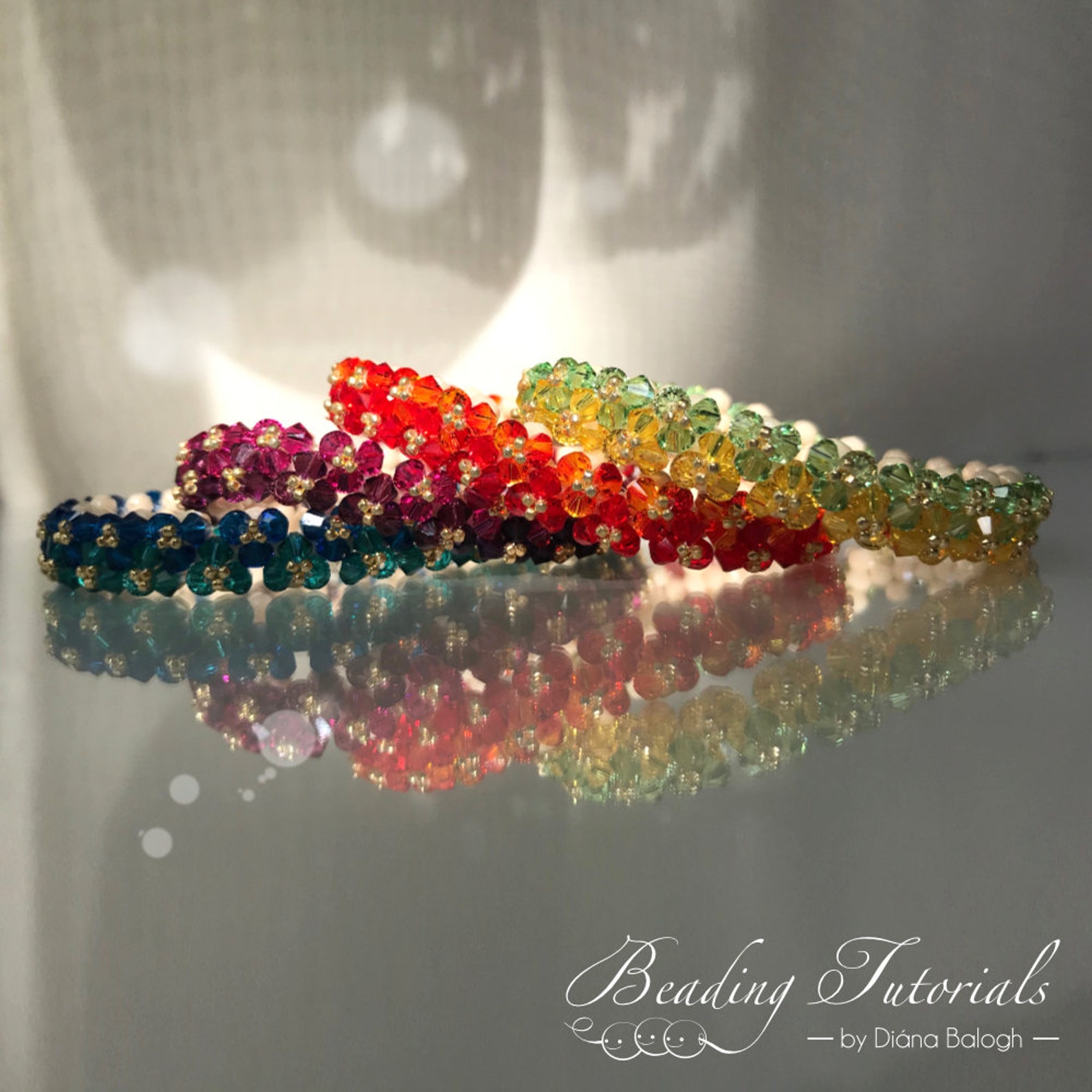 Beading Tutorial Twins Bracelet Beaded Bracelet Pattern | Etsy