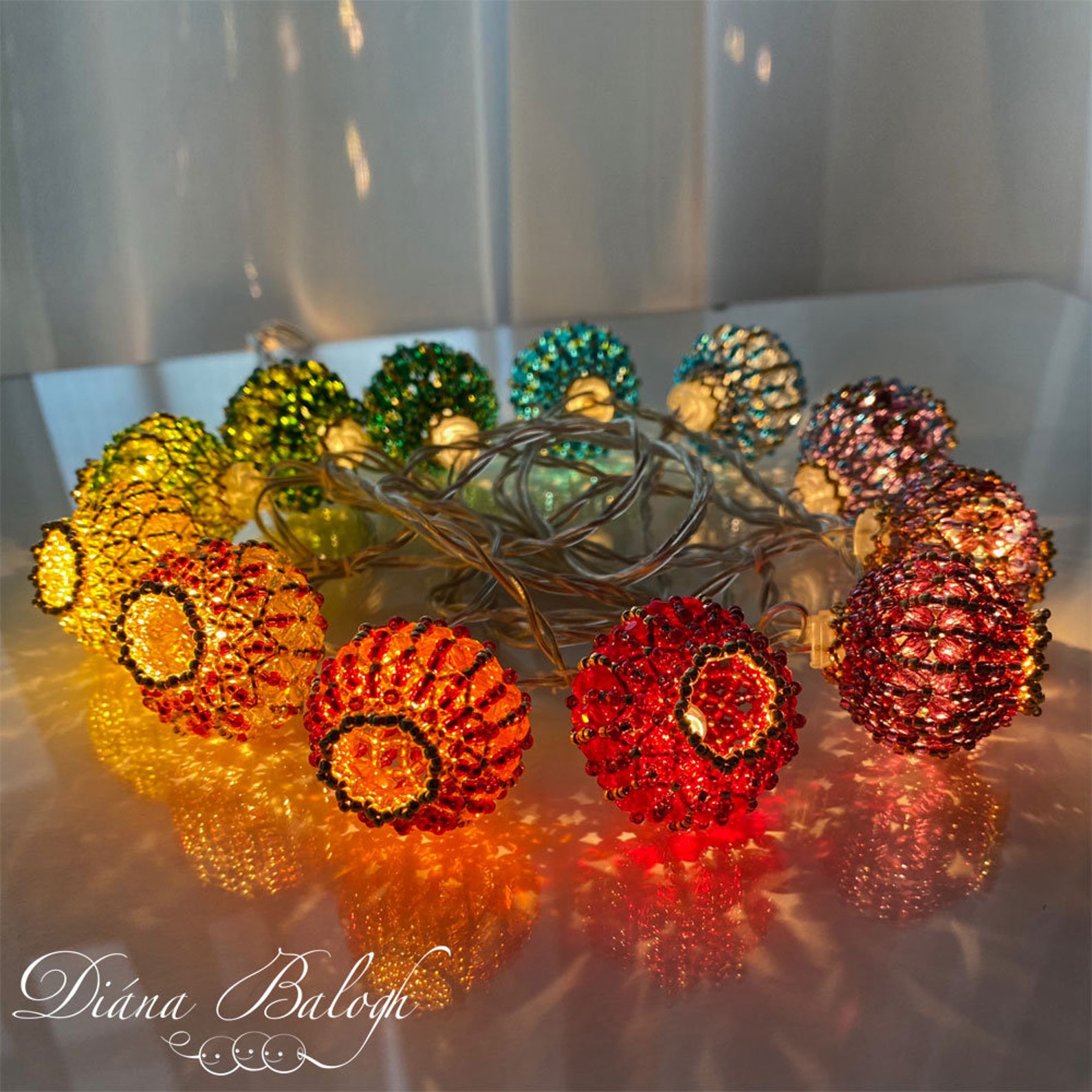 Beading Tutorial and Pattern, Lantern Beaded Bead Beading Pattern ...