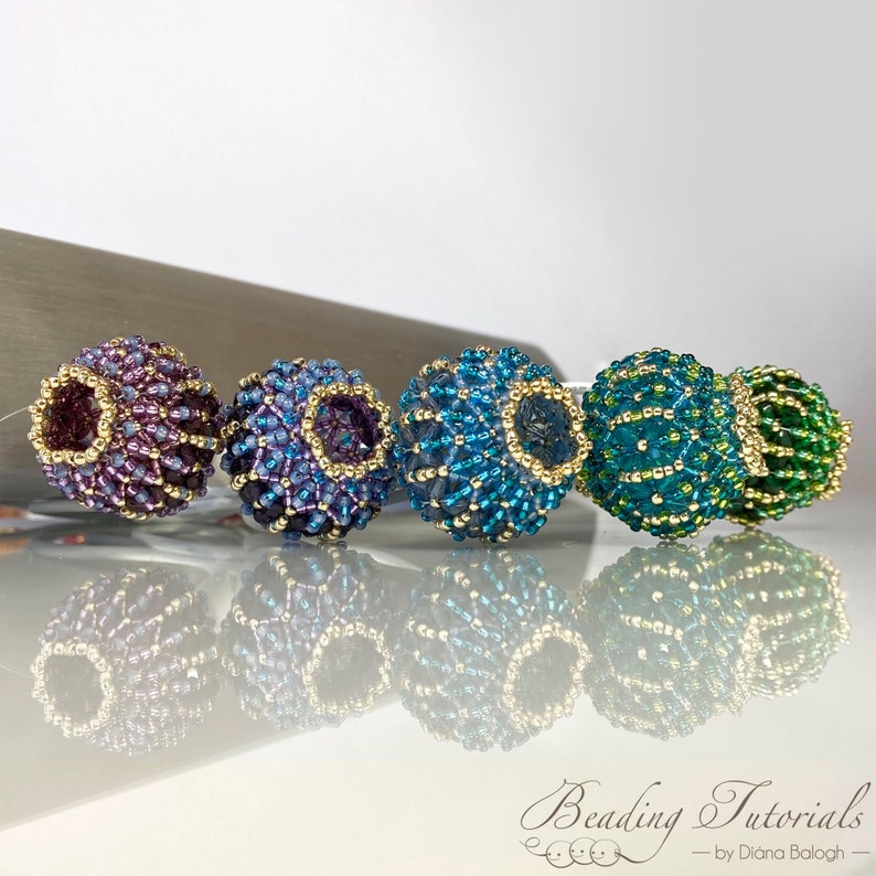 Beading Tutorial and Pattern Lantern Beaded Bead Beading | Etsy UK