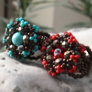 Triangular Right Angle Weave Tutorial Annie Ring, Beading Pattern, Beaded Ring Tutorial - Etsy