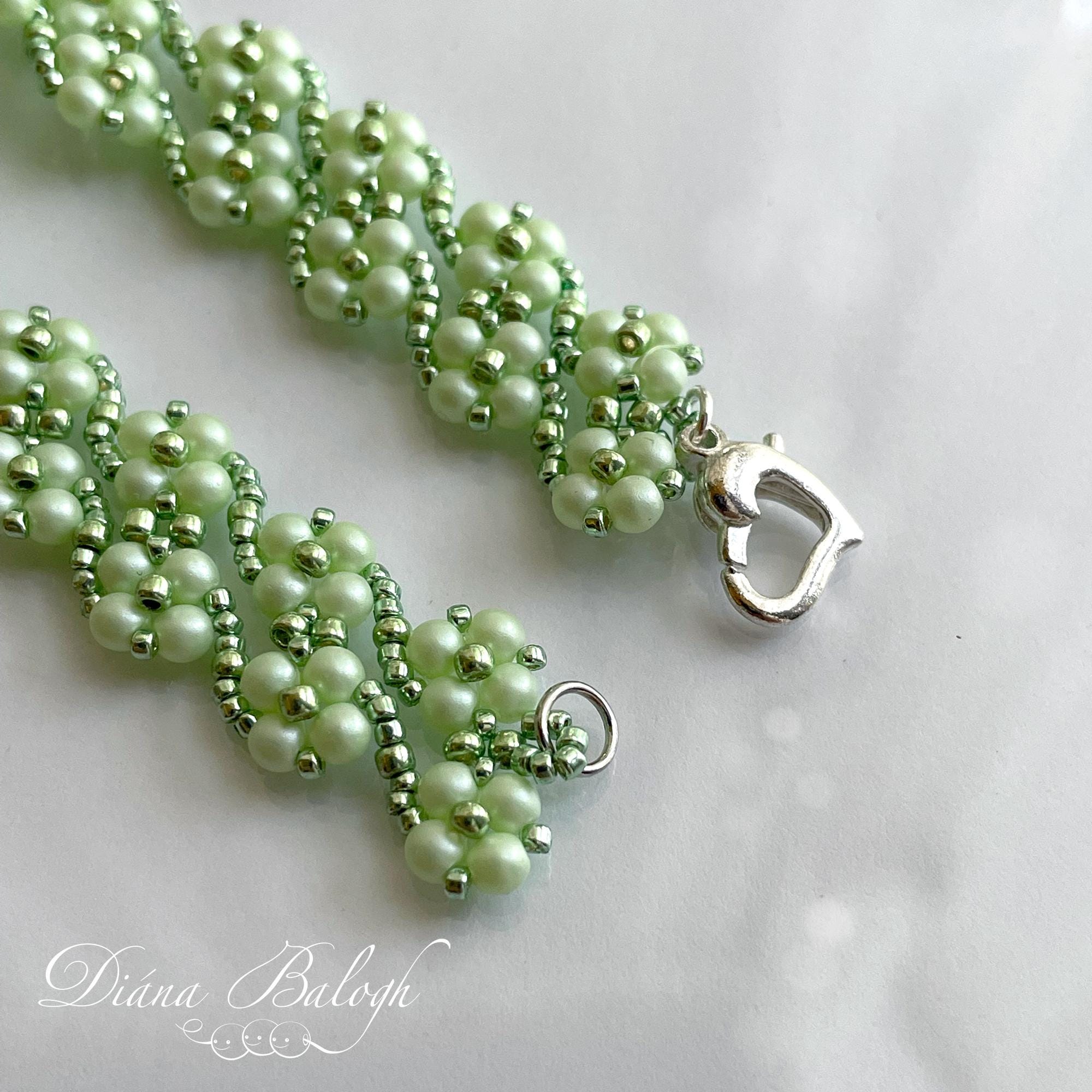 Beading Tutorial and Pattern Twisted Flower Chain, Single, Double and ...