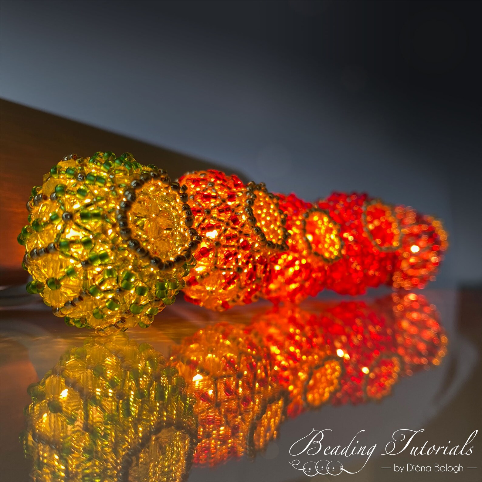 Beading Tutorial and Pattern Lantern Beaded Bead Beading - Etsy