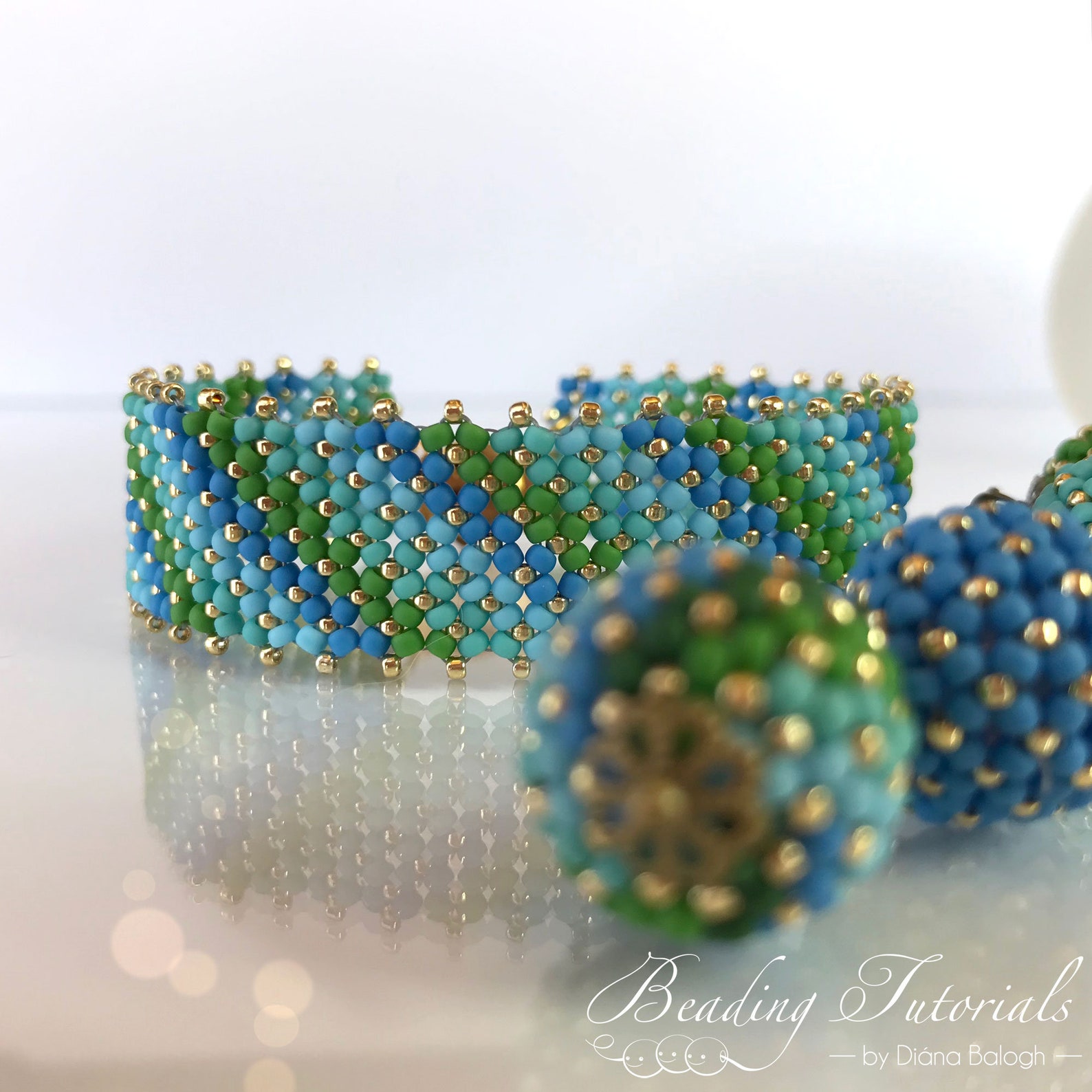 Nadia Bracelet Beading Tutorial Chenille Beaded Bead Beading | Etsy