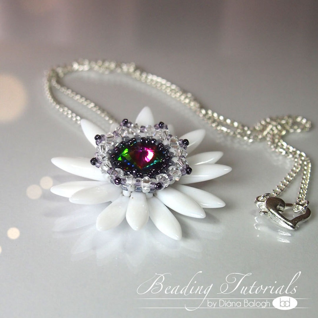 Beading Tutorials and Patterns, Fairy's Lily Pendant Beading Tutorial ...
