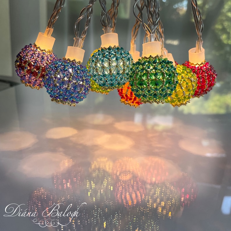 Beading Tutorial and Pattern Lantern Beaded Bead Beading - Etsy