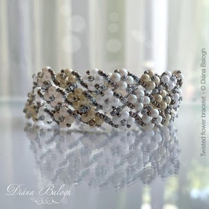 Beading Tutorial and Pattern Twisted Flower Chain, Single, Double and ...