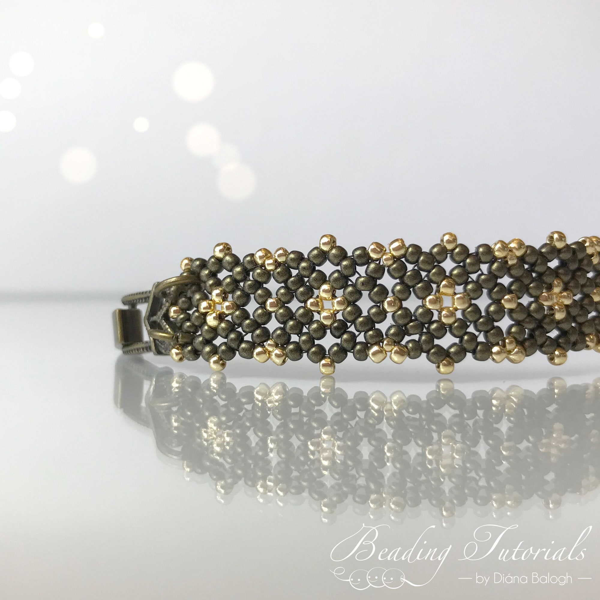 Lulu's Lacy Bracelet Beading Tutorial, Beading Pattern Bracelet, Easy ...