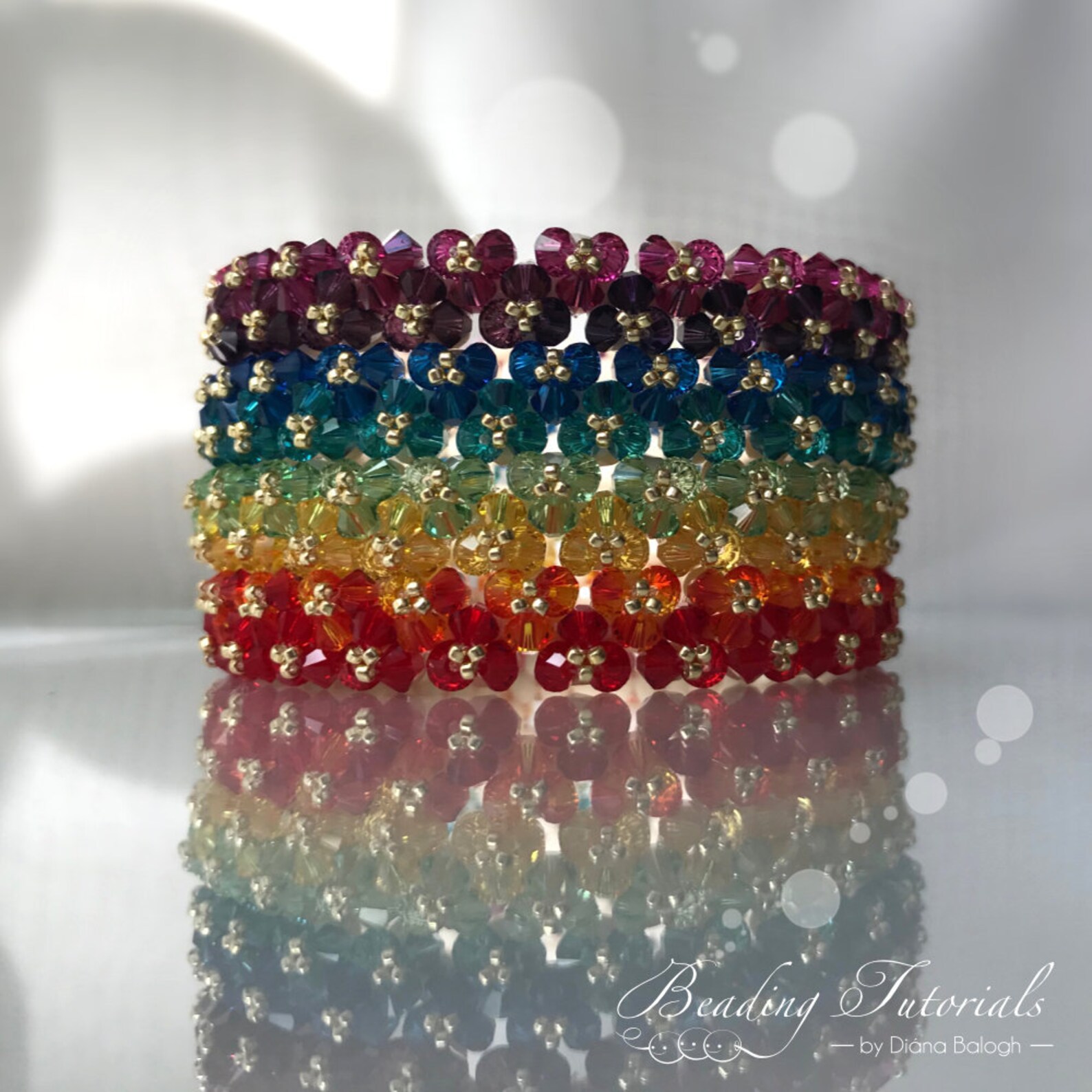 Beading Tutorial Twins Bracelet Beaded Bracelet Pattern | Etsy