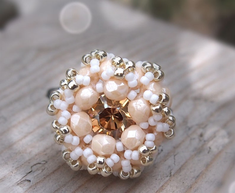 Triangular Right Angle Weave Tutorial Annie Ring Beading - Etsy