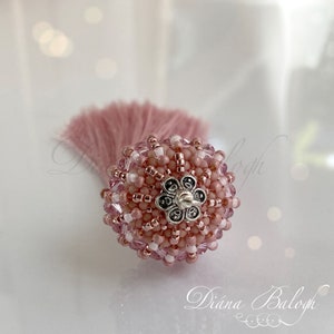 Beading Pattern Tassel Beaded Bead, Beaded Tassel Tutorial, Beading ...