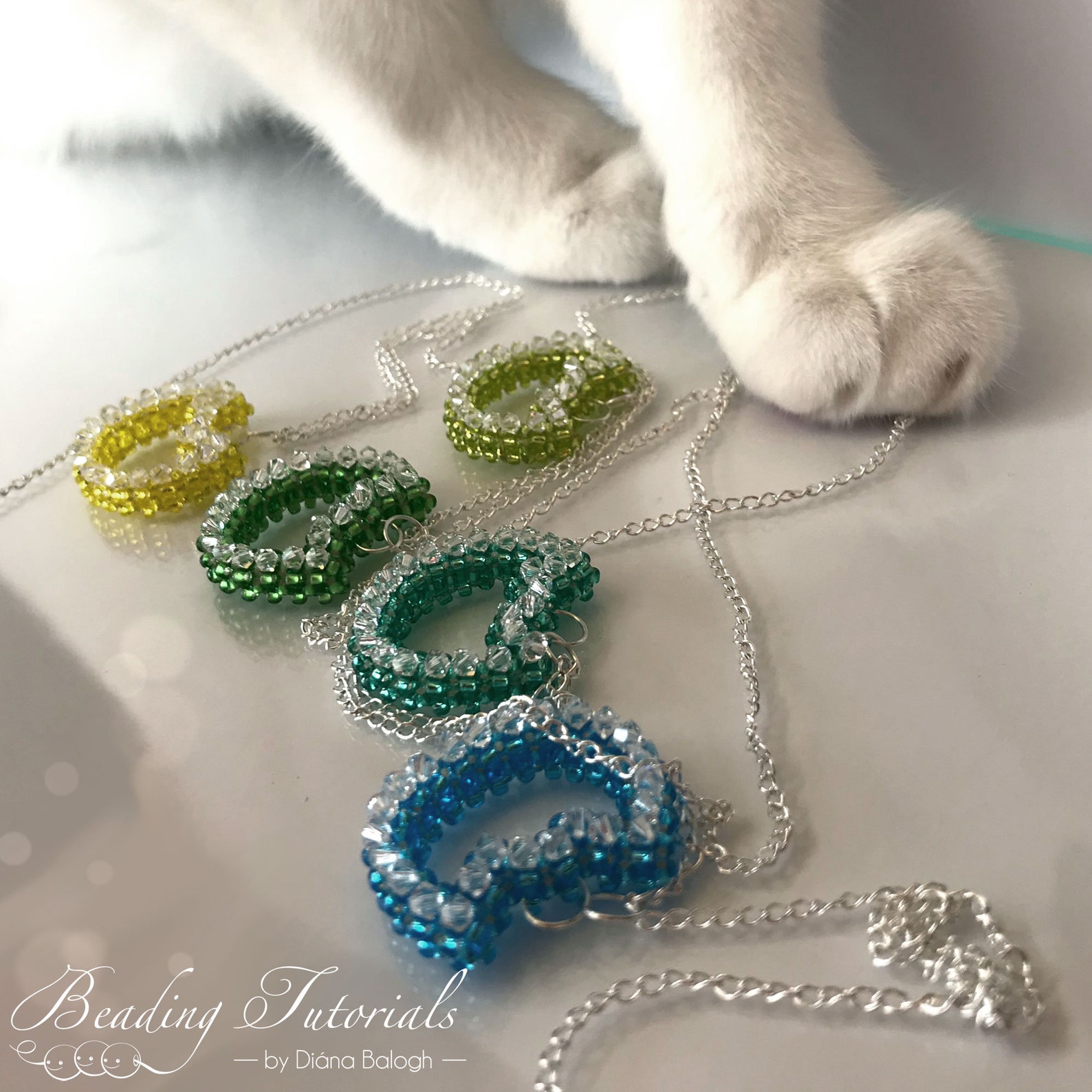 Beading Tutorials and Patterns, Cat Pendant and Bracelet Tutorial, Cat ...