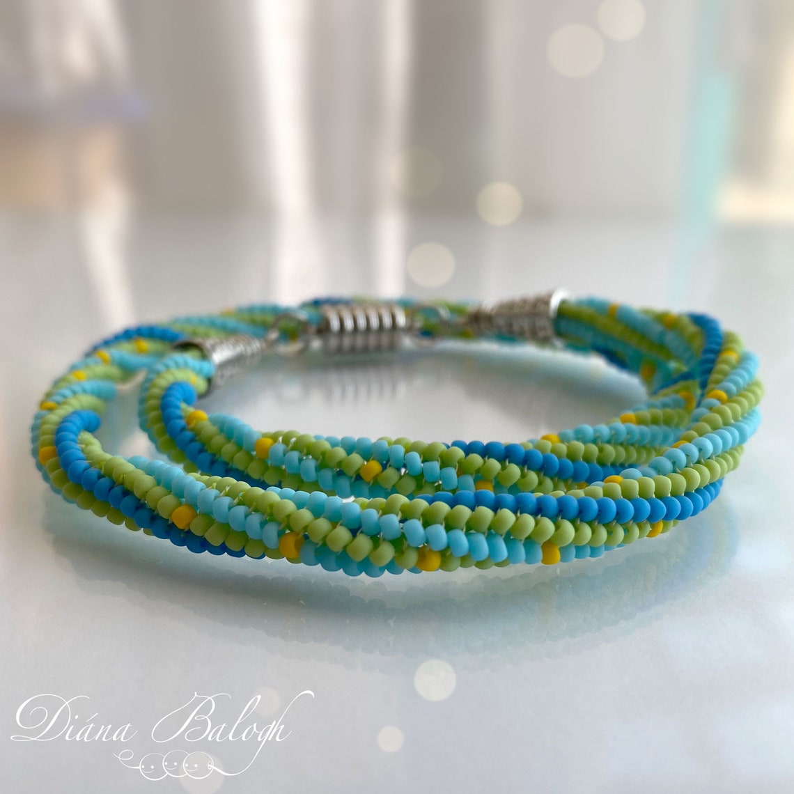 Beading Tutorial Herringbone Rope Necklace Beading Pattern | Etsy