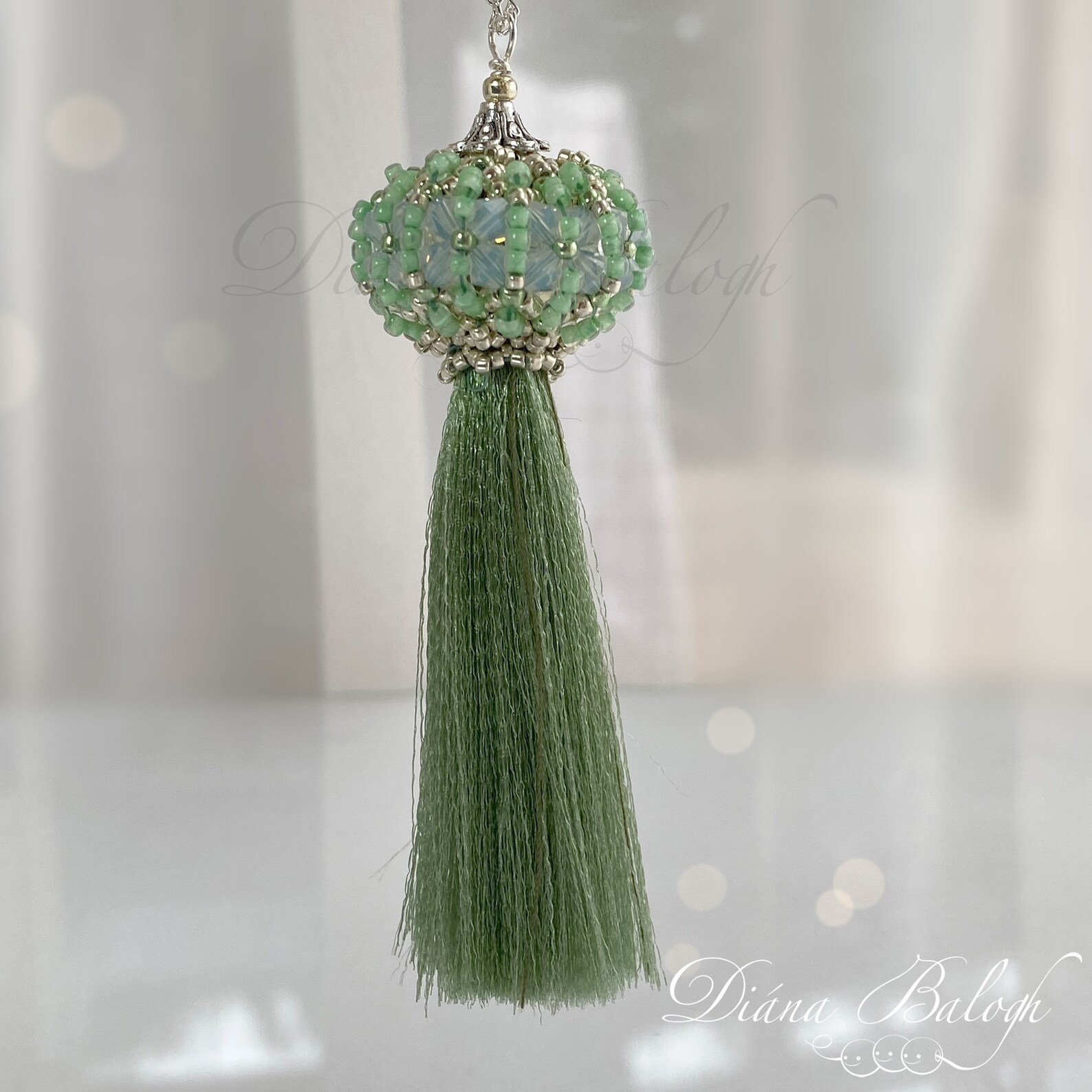 Beading Pattern Tassel Beaded Bead, Beaded Tassel Tutorial, Beading ...