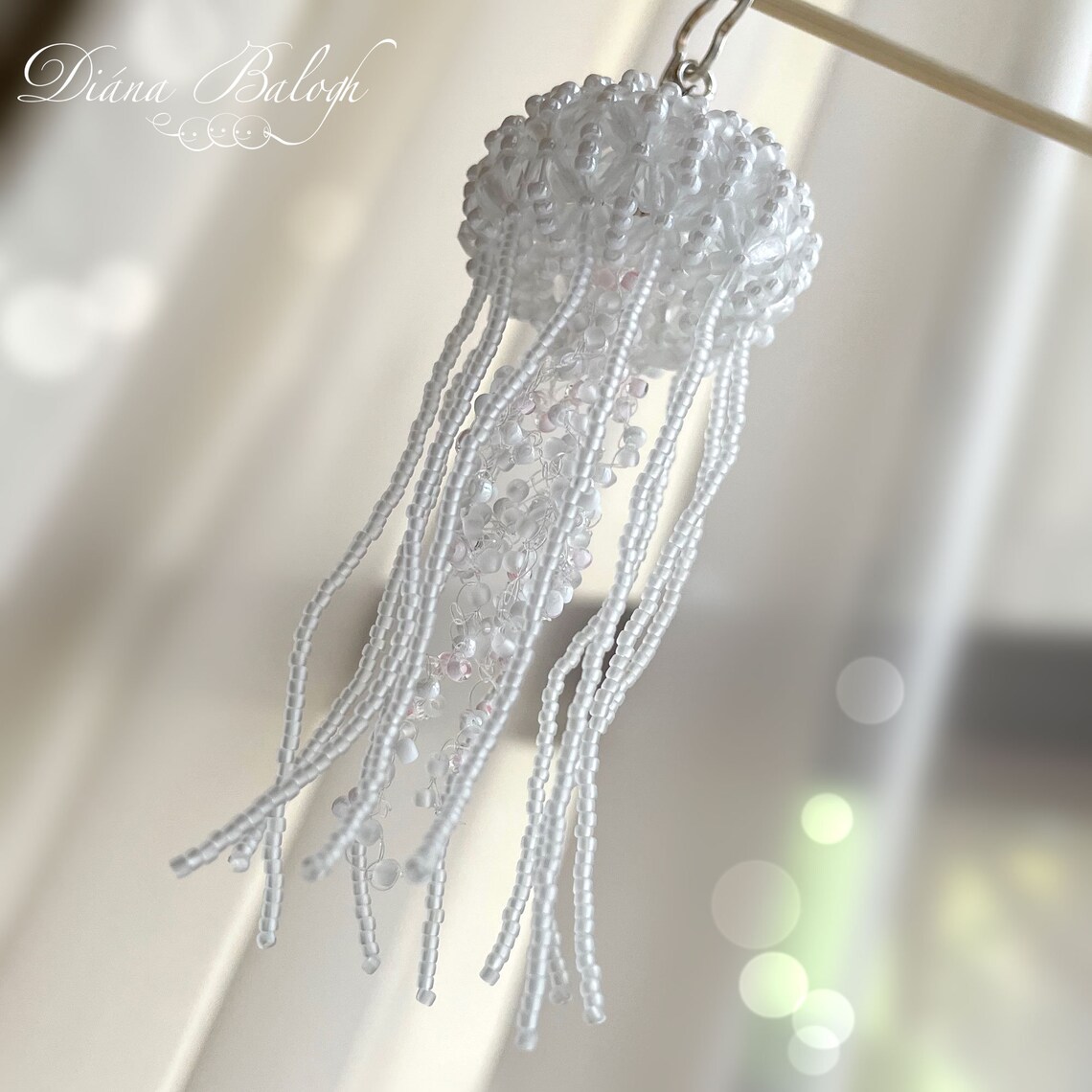 Beading Pattern and Tutorial Jellyfish Tassel Jellyfish - Etsy