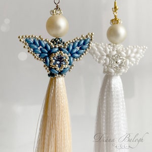 Beading Tutorial and Pattern Angel Tassel, Beaded Tassel Tutorial, Beaded Angel Pattern ...
