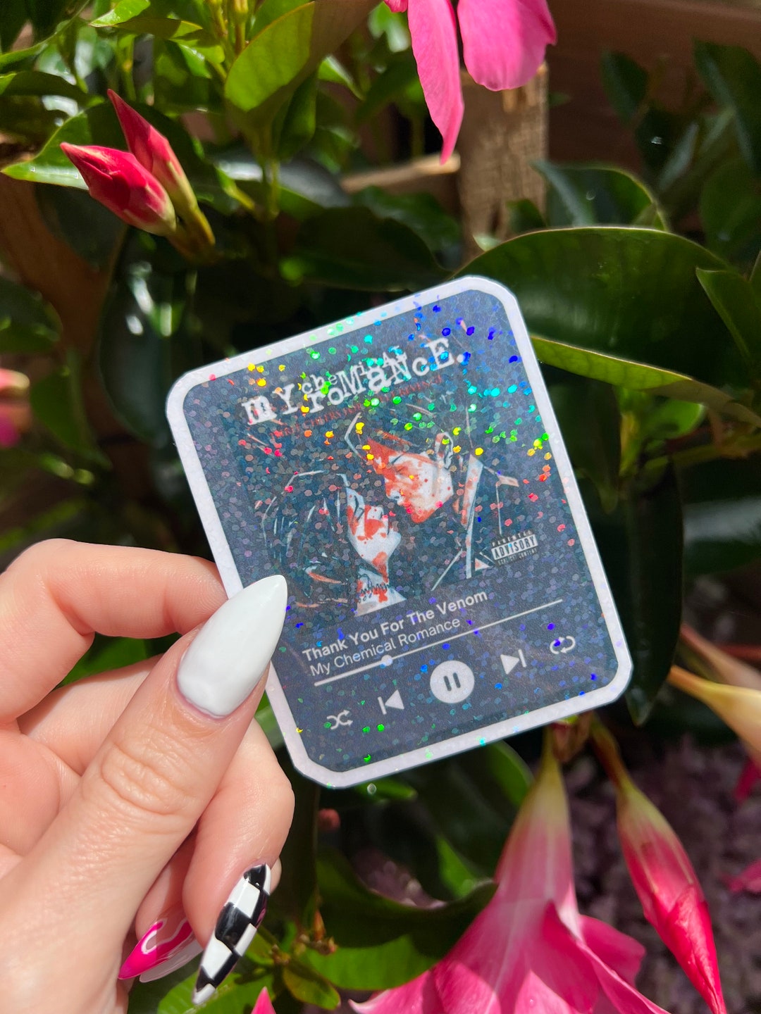 Holographic Thank You for the Venom Sticker - Etsy