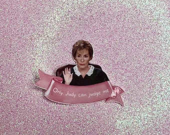 Only Judy Can JUDGE ME Sticker, Vinyl Sticker, Meme Sticker, Laptop ...