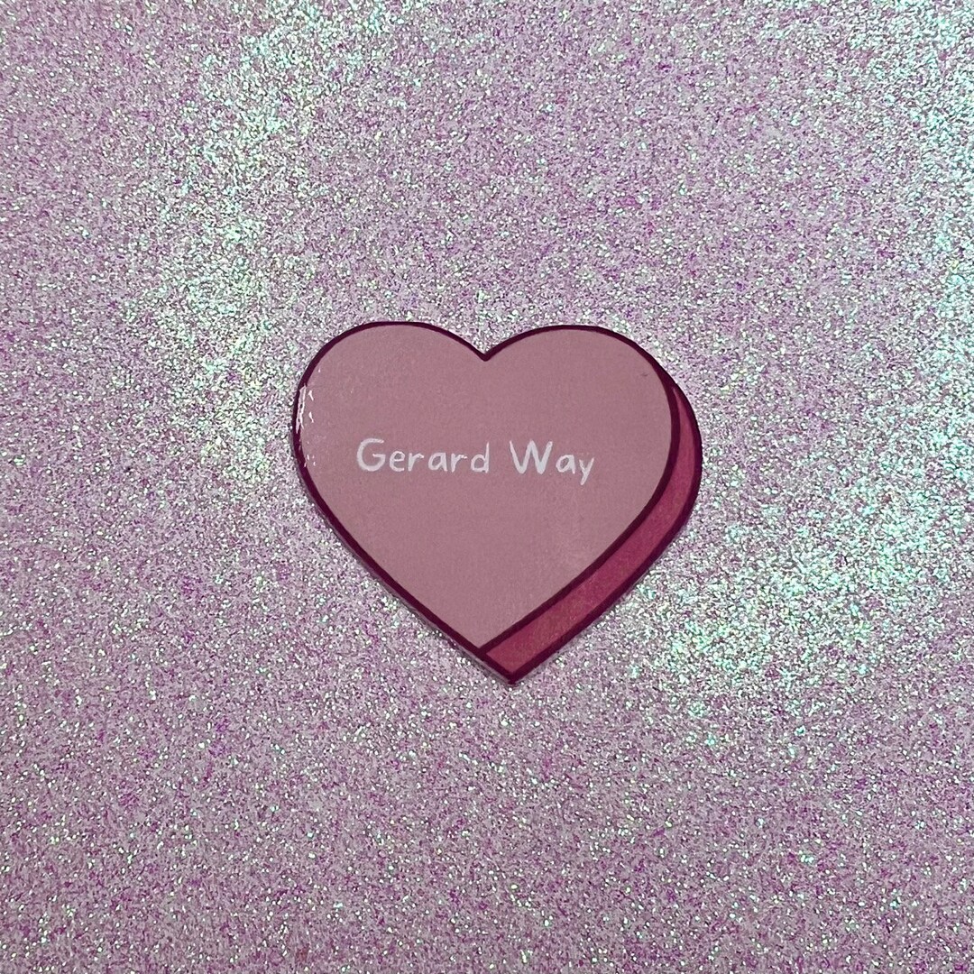 Gerard Way Candy Heart Sticker - Etsy