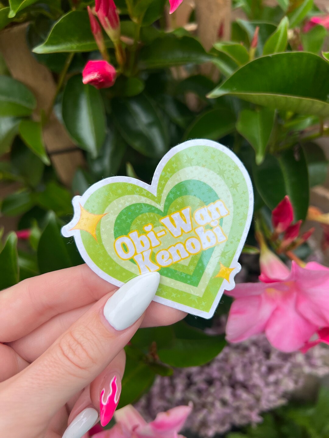 Holographic Obi-wan Inspired Sticker - Etsy