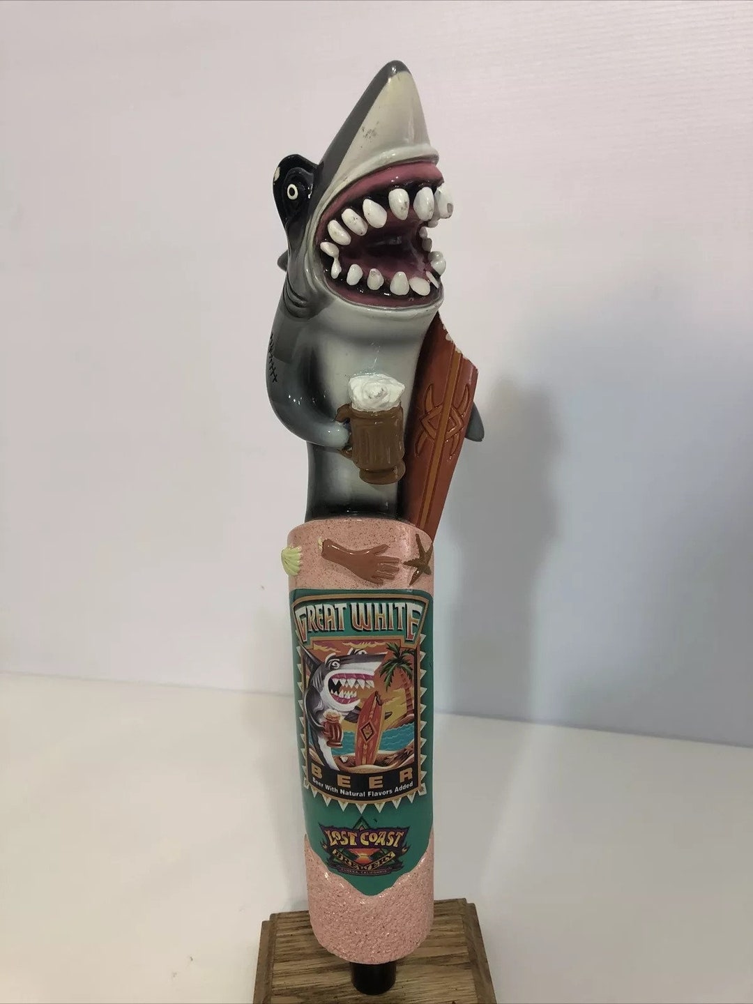 Lost Coast Brewer GREAT WHITE BEER Shark Beer Tap Eureka Cal Ken ...