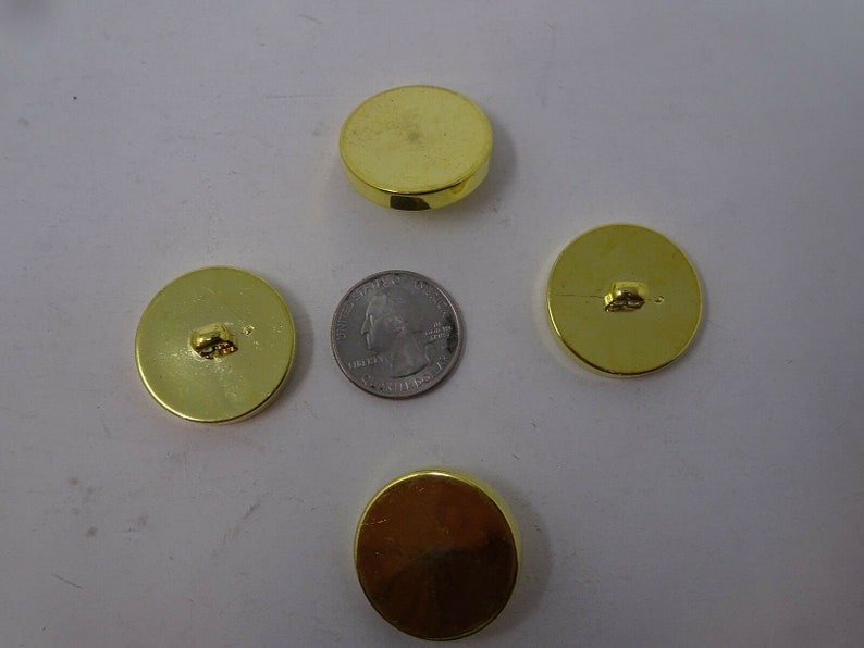 Vintage Shiny Gold Round Shank Buttons 28mm Lot of 6 B79-6 - Etsy