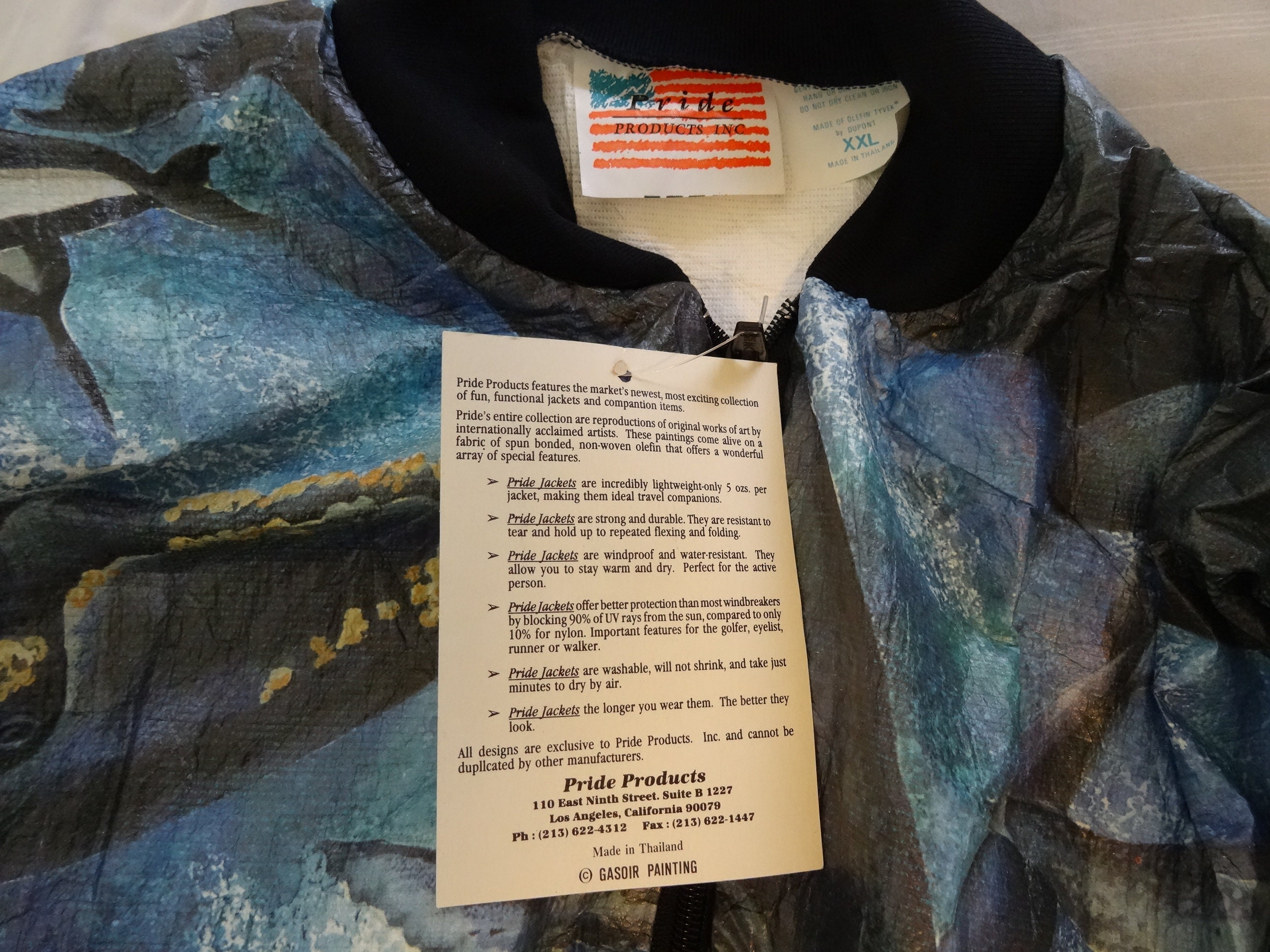 PRIDE Saltwater Marine Discus Fish Tyvek Windbreaker Jacket Animal ...