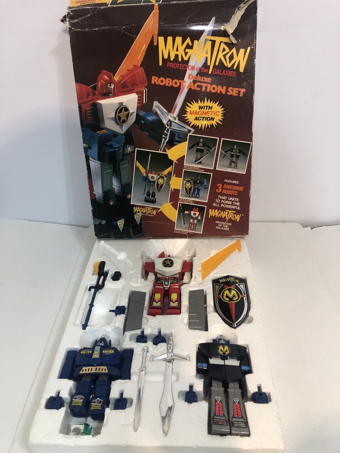 1985 Overlook Toys Japan Transformer Magnatron Robot Action Set READ ...