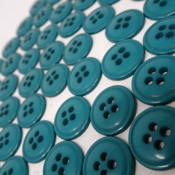 Teal Buttons - Etsy