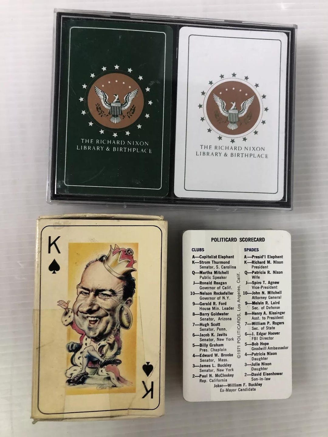 Richard Nixon Library & 1971 Politicards Playing Cards - Etsy