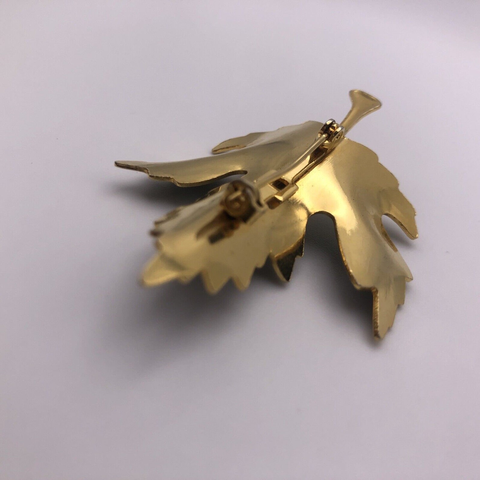 Pair of Vintage 1970s Leaves Leaf Pin Brooch - 2 1/4 - 2 3/4" Tall - Etsy
