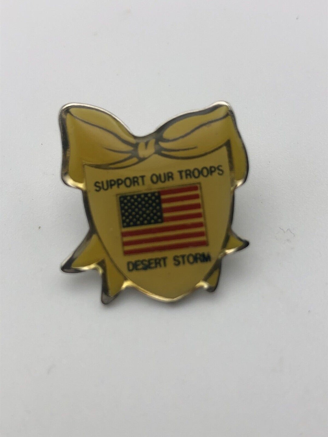 Support Our Troops Desert Storm Yellow Ribbon Lapel Pins - 1" High - Etsy