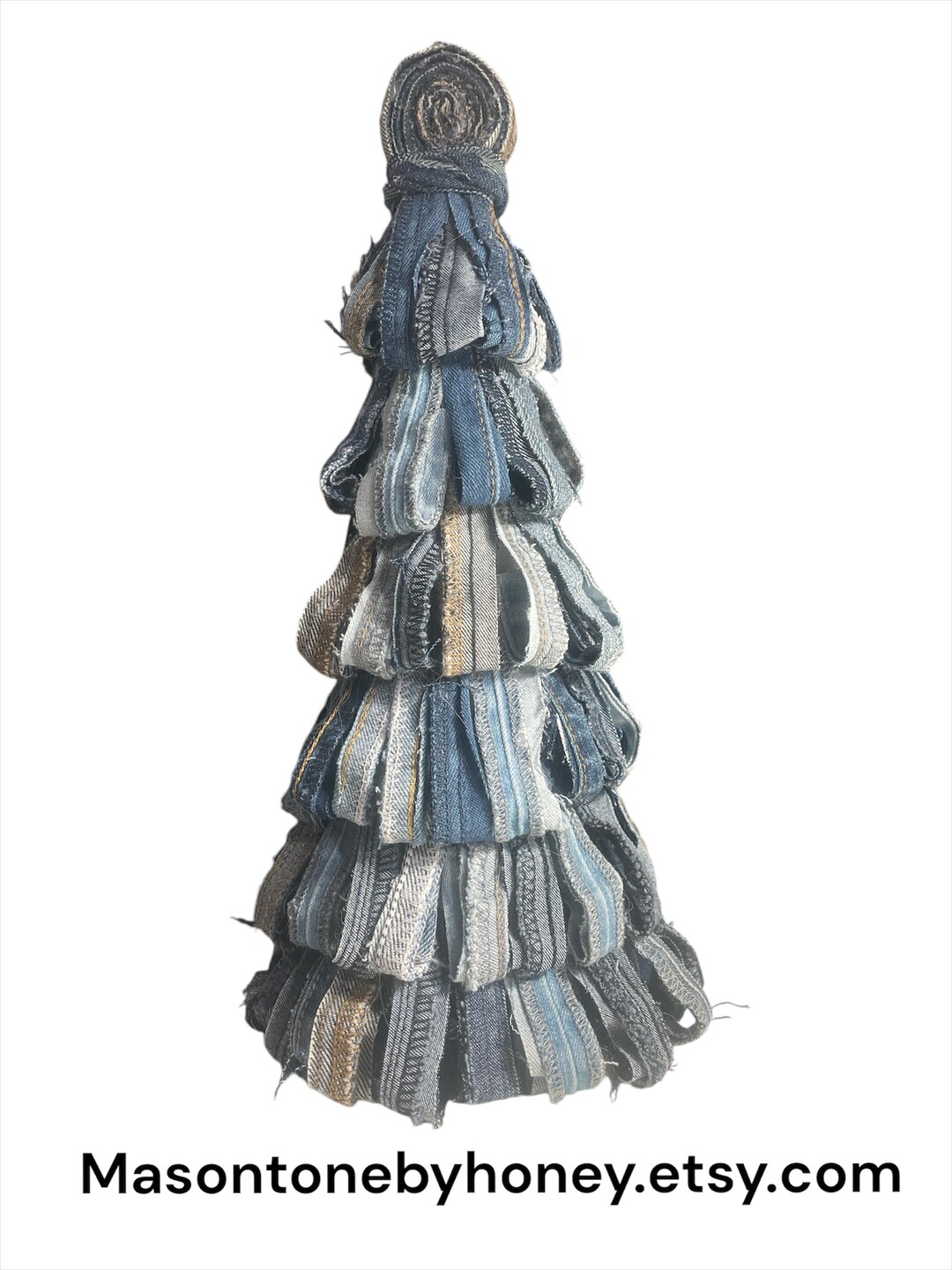 Reclaimed Denim Christmas Tree by Mason Tone - Etsy