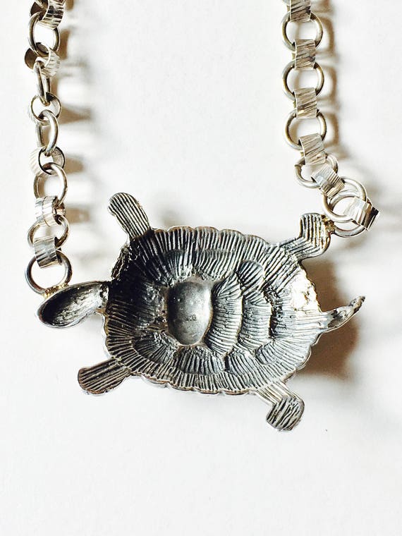 Antique Silver Chains, Vintage Turtle Tortoise 'Tilly… - Gem