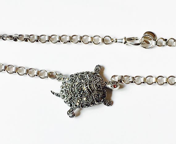 Antique Silver Chains, Vintage Turtle Tortoise 'Tilly… - Gem