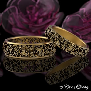 Intricate Three Leaf Clover Ring for Woman, Sterling Silver Irish ...