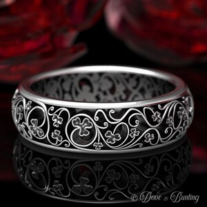 Sterling Silver 3 Leaf Clover Ring, Silver Clover Ring, Shamrock Ring ...