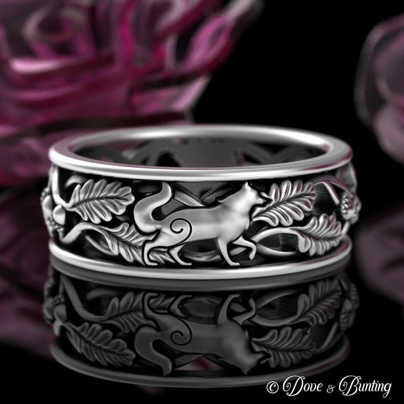 Wolf Ring Men - Etsy