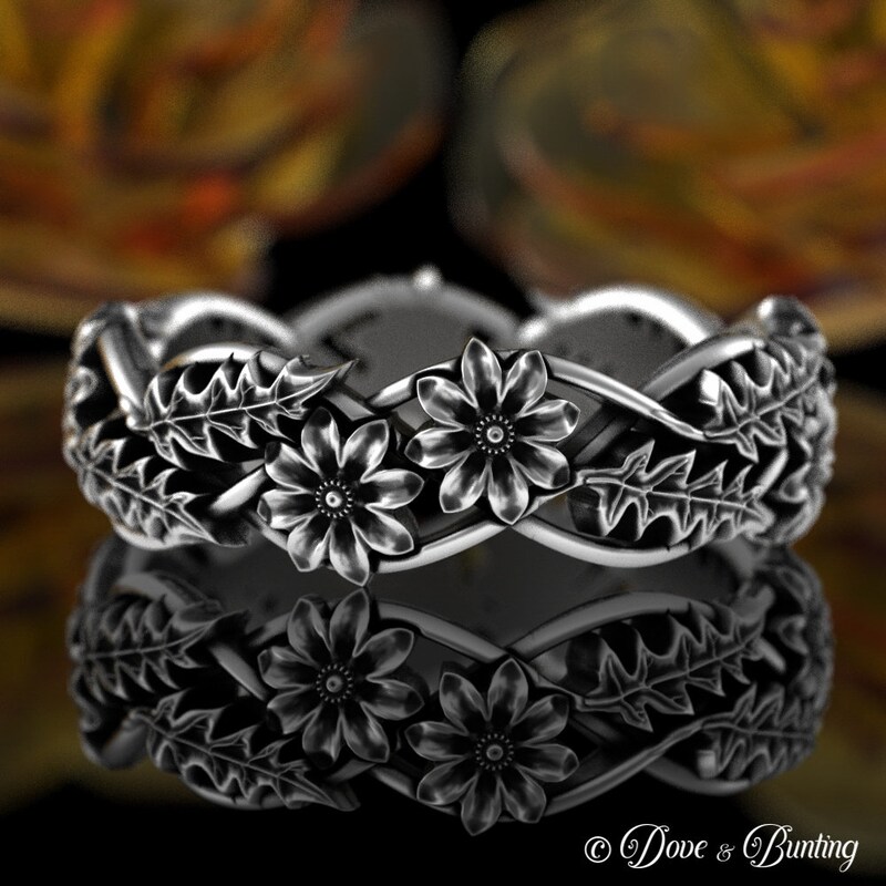 Simple Flower Ring - Etsy