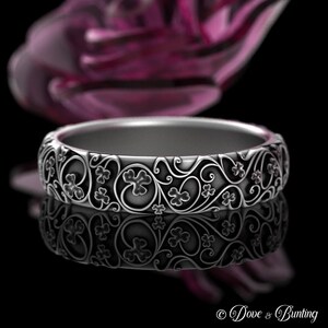 Intricate Three Leaf Clover Ring for Woman, Sterling Silver Irish ...