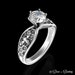 Gold Honey Bee Engagement Ring, Moissanite 10K 14K Bumblebee Solitaire ...