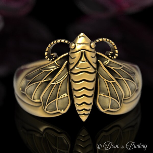 Moth Ring - Etsy