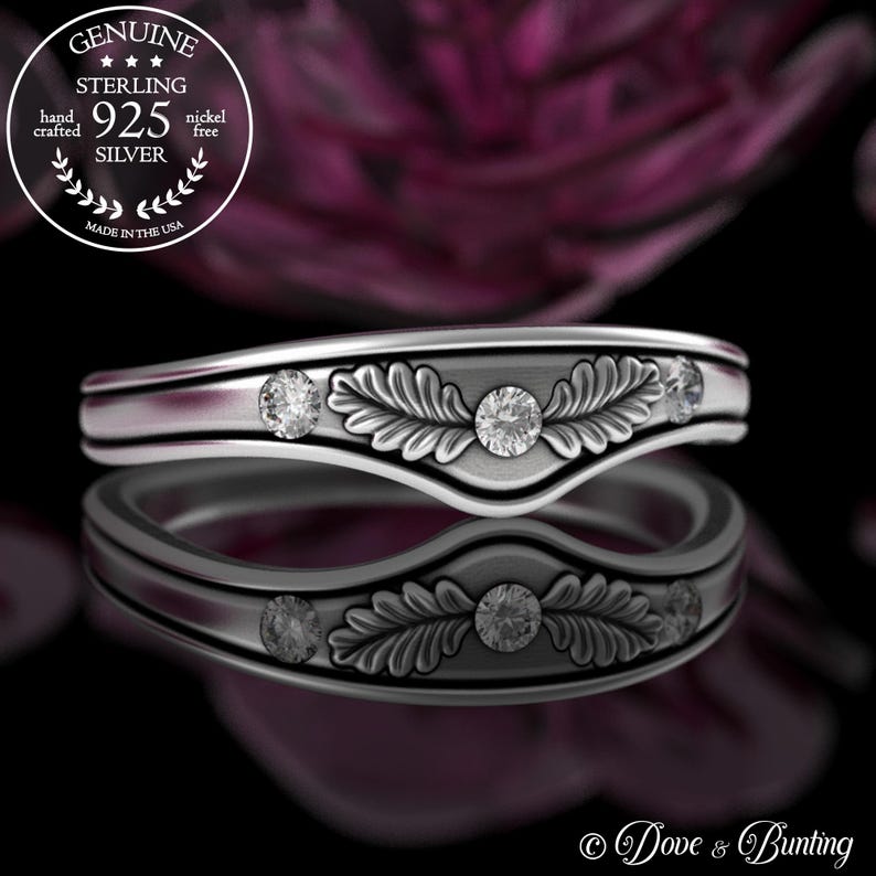 925 Raccoon Engagement Ring, Sterling Silver Raccoon Wedding Ring ...