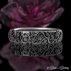 Intricate Three Leaf Clover Ring for Woman, Sterling Silver Irish ...