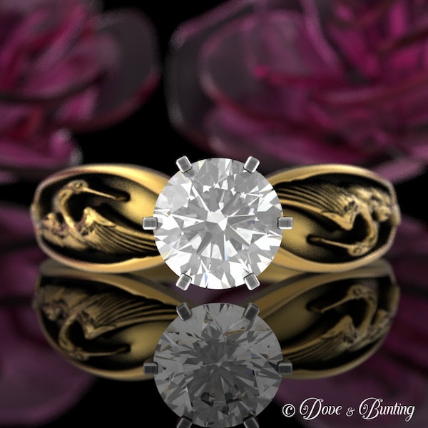 Bird Engagement Ring - Etsy