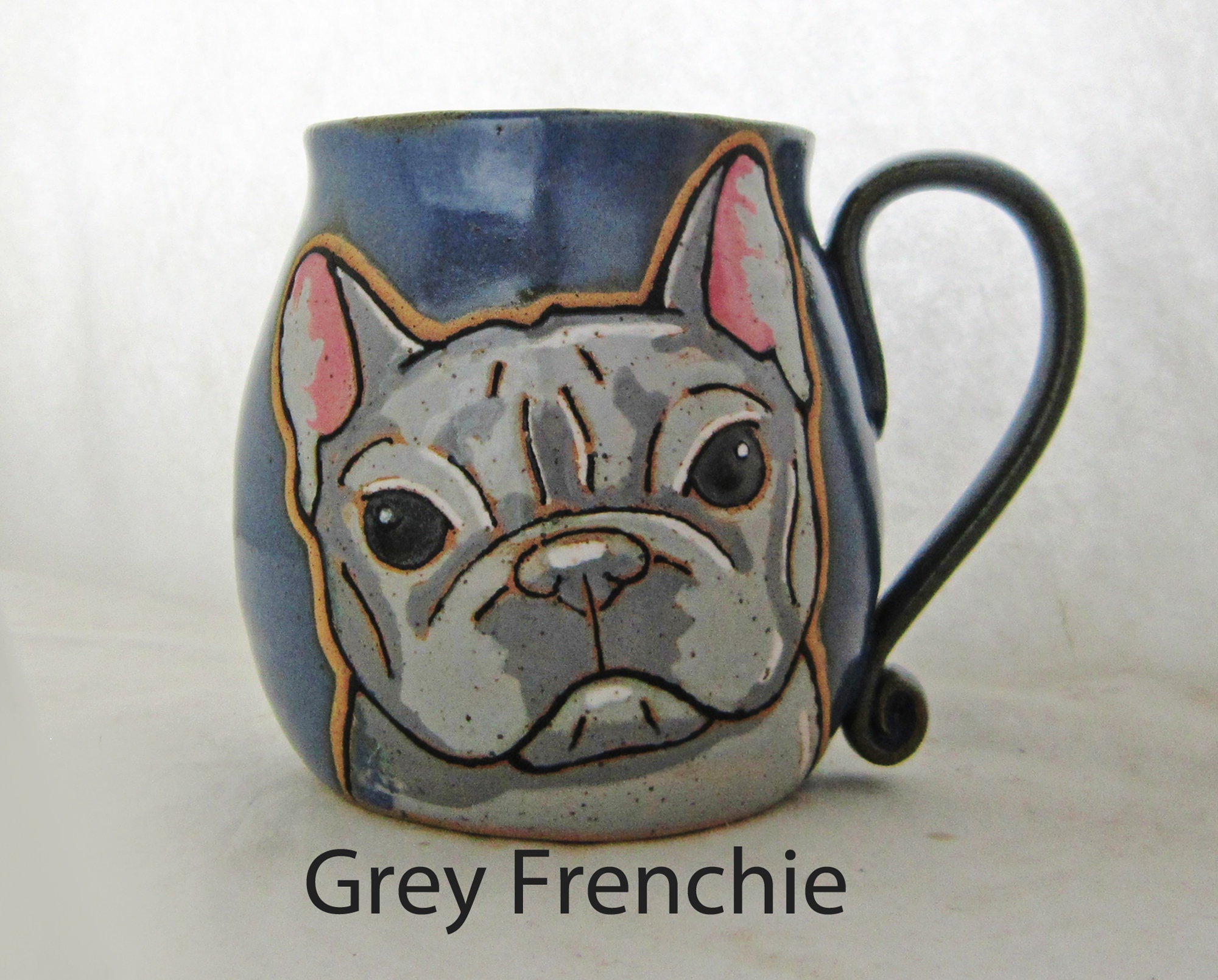 French Bulldog Mug Custom Pet Portrait Mug Dog Pet Coffee Mug | Etsy