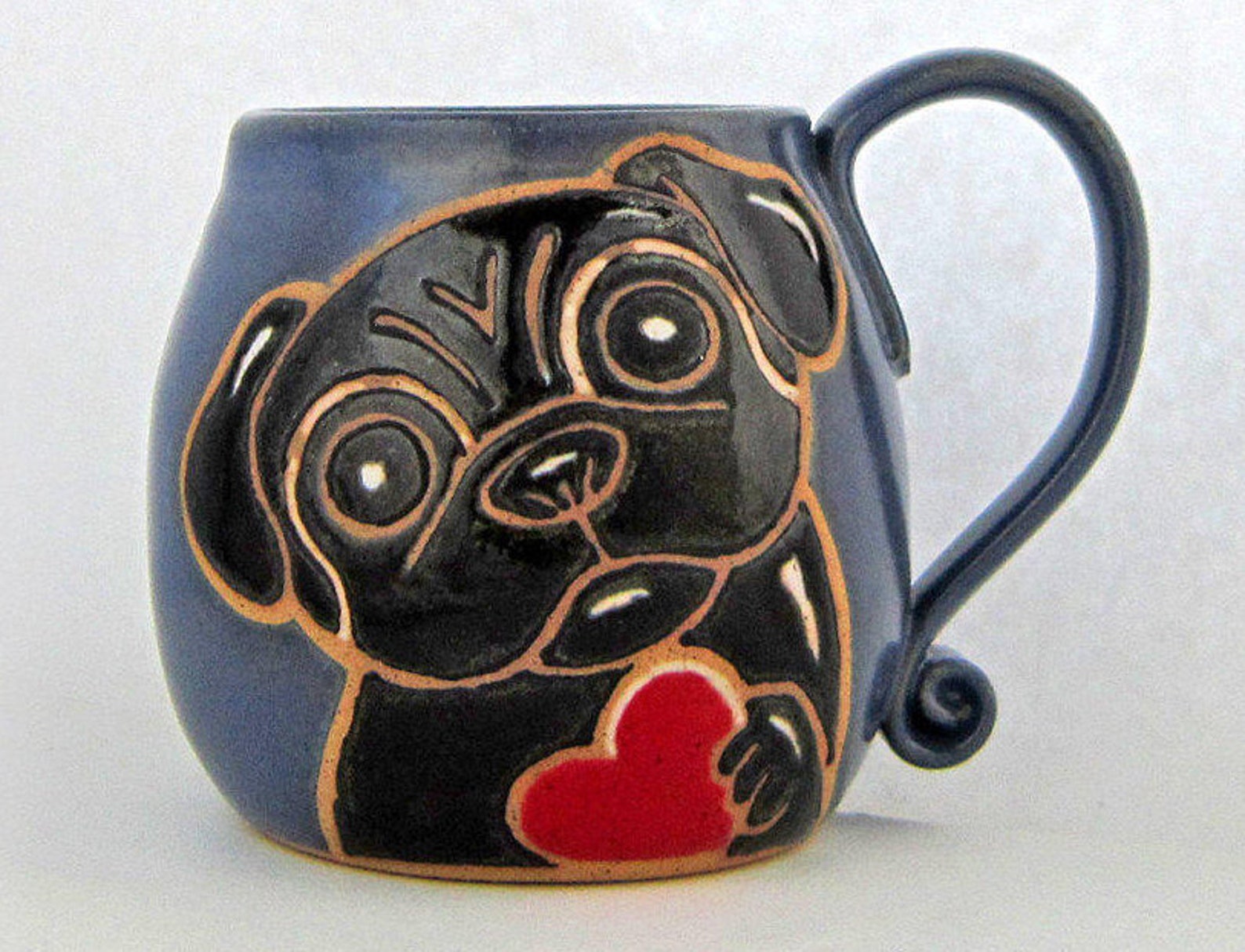 Black Pug Mug Pug Mug Pug Lovers Gift Dog Mug Christmas - Etsy
