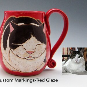 Large Cat Loaf Mug, Pottery Mug, Valentine's Day Gift, Dog Mom, Dog Dad ...