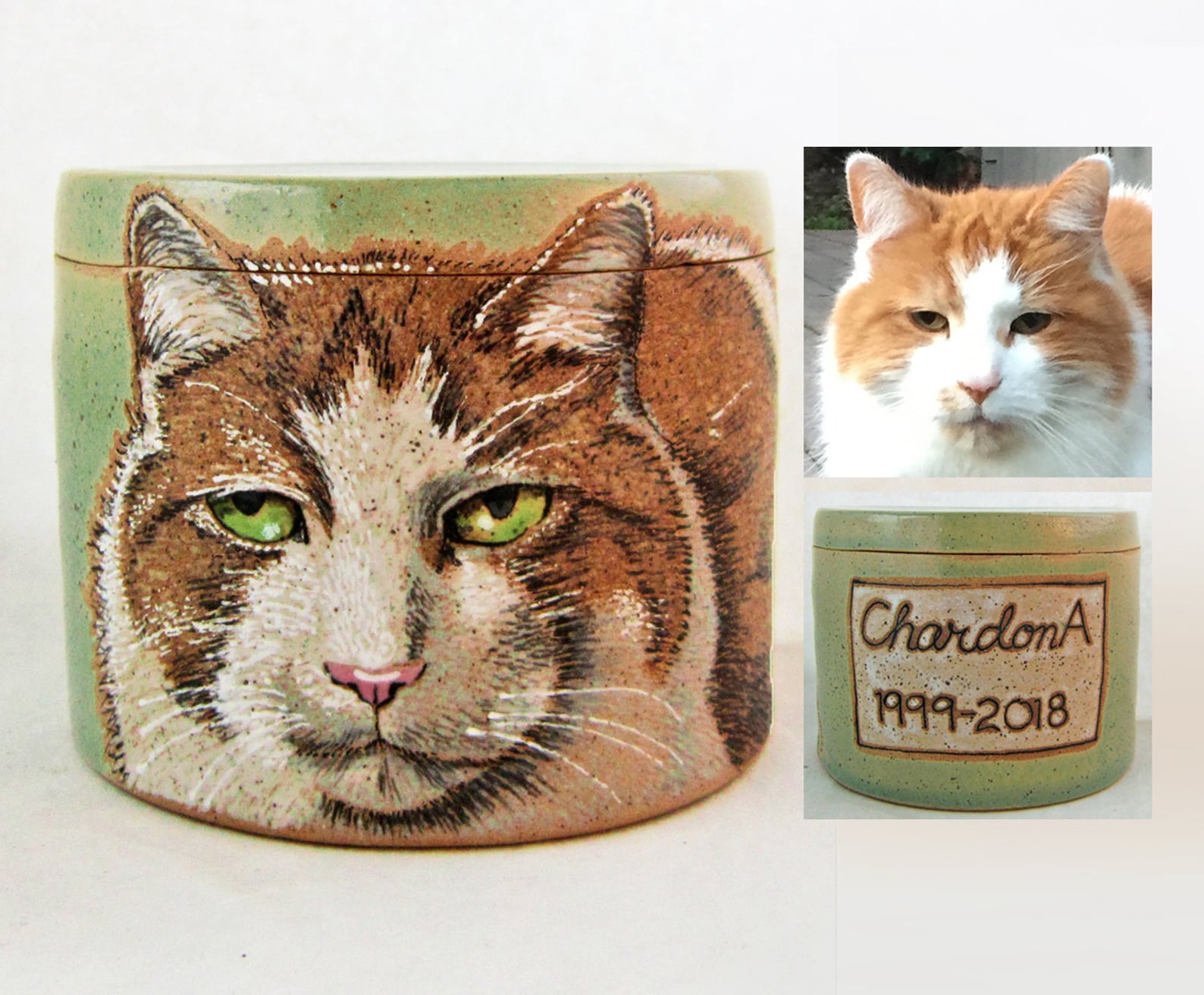 Personalized Cat Urn Custom Cat Portrait Artist Pet - Etsy