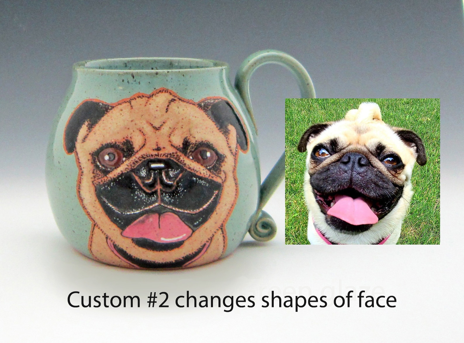 Pug Mug Custom Pet Portrait Mug Dog Pet Coffee Mug Cup - Etsy
