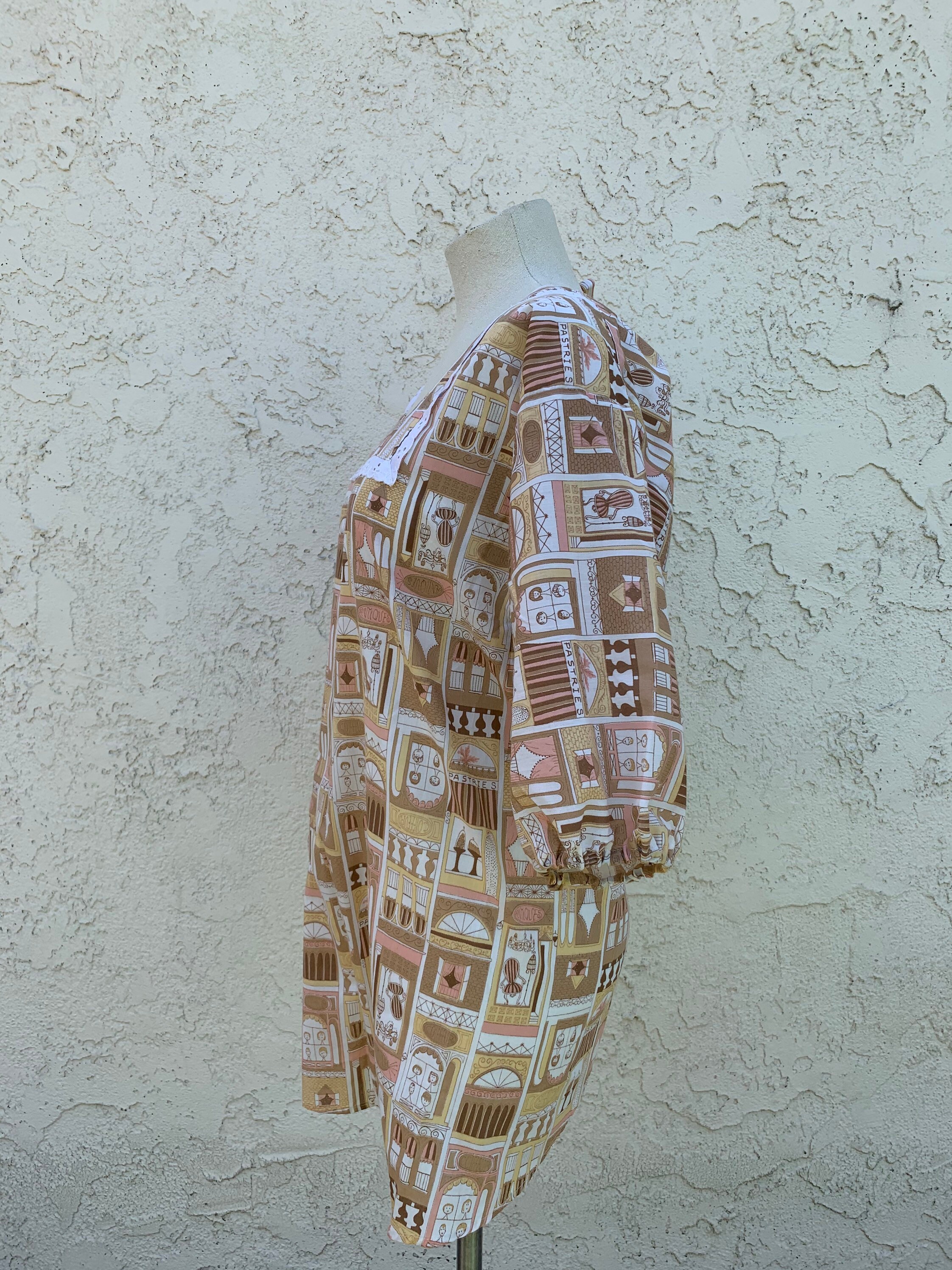 Vintage Smock Top, Cobbler Apron, Baker's Housecoat, Pinafore, Pastry ...